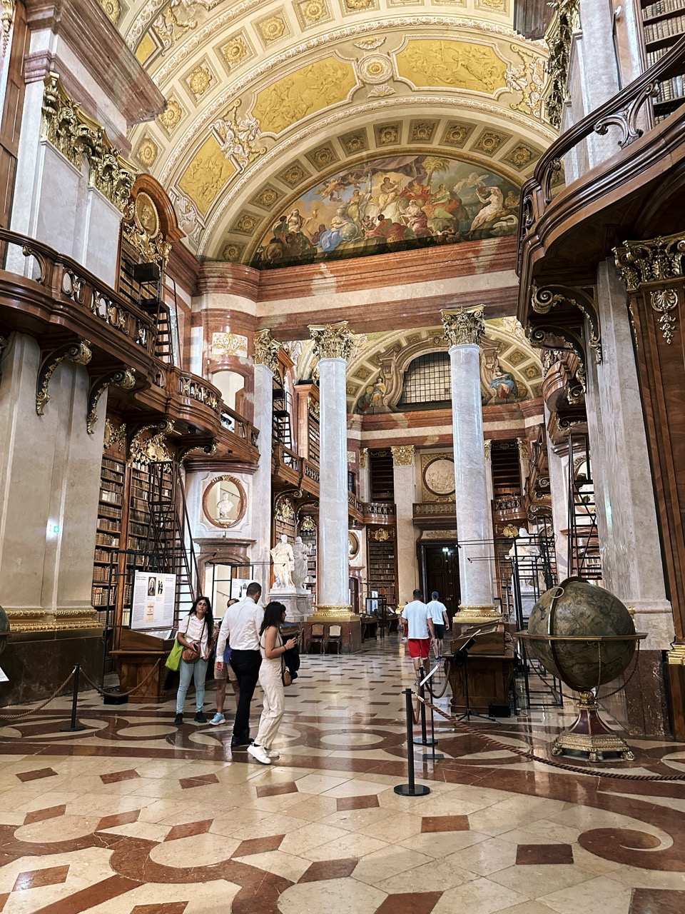 Inside the State Hall of the Austrian National Library ⋆ Lifeguin